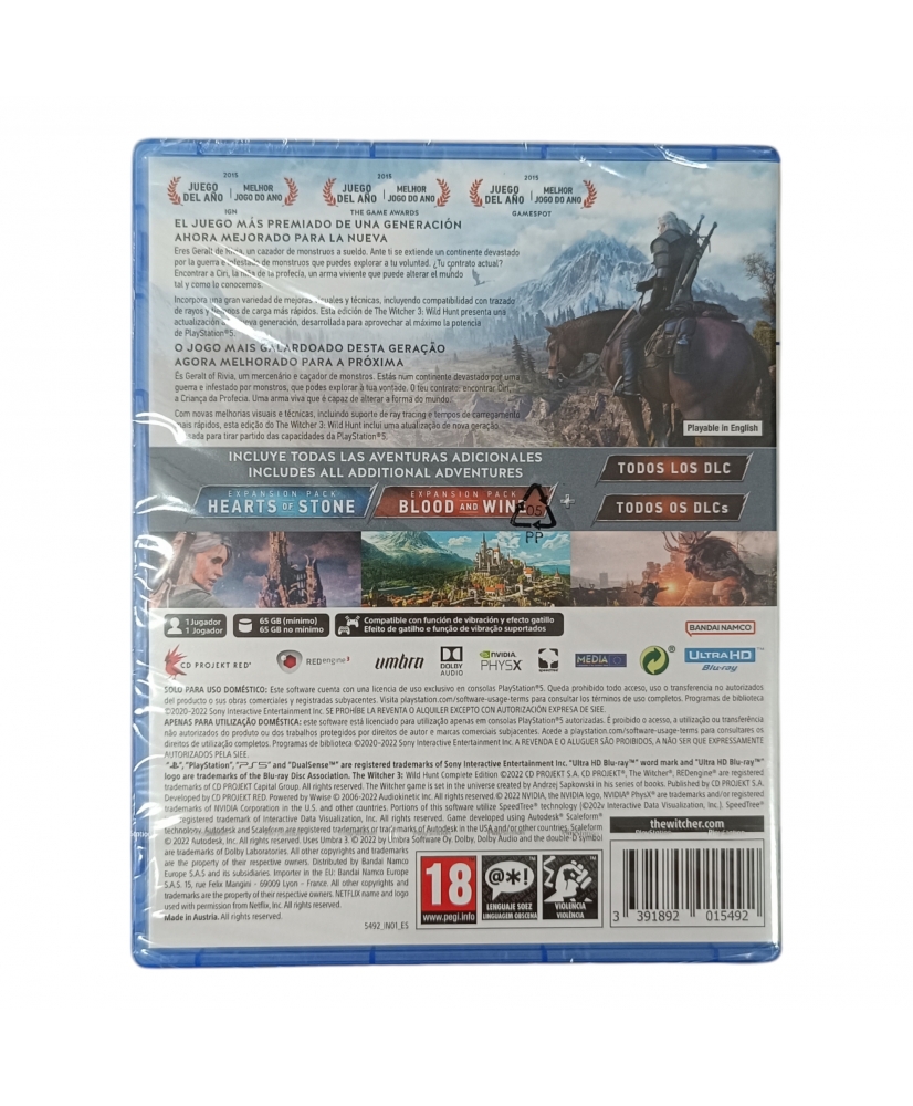 The Witcher 3 Wild Hunt Complete Edition Ps5