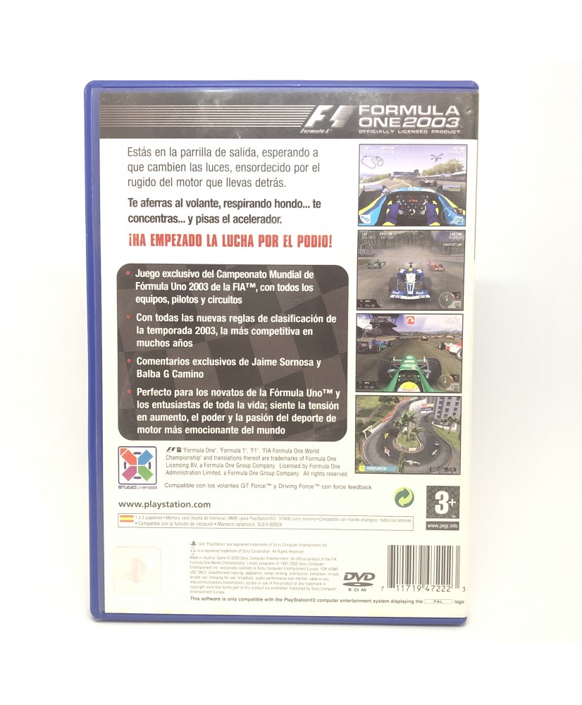 Formula One 2003 Ps2