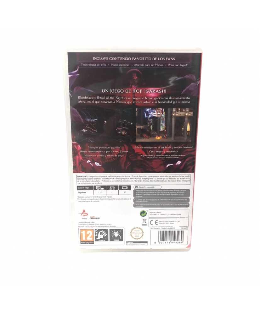 BloodStained Nintendo Switch